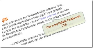 CSS Bubble Tooltips